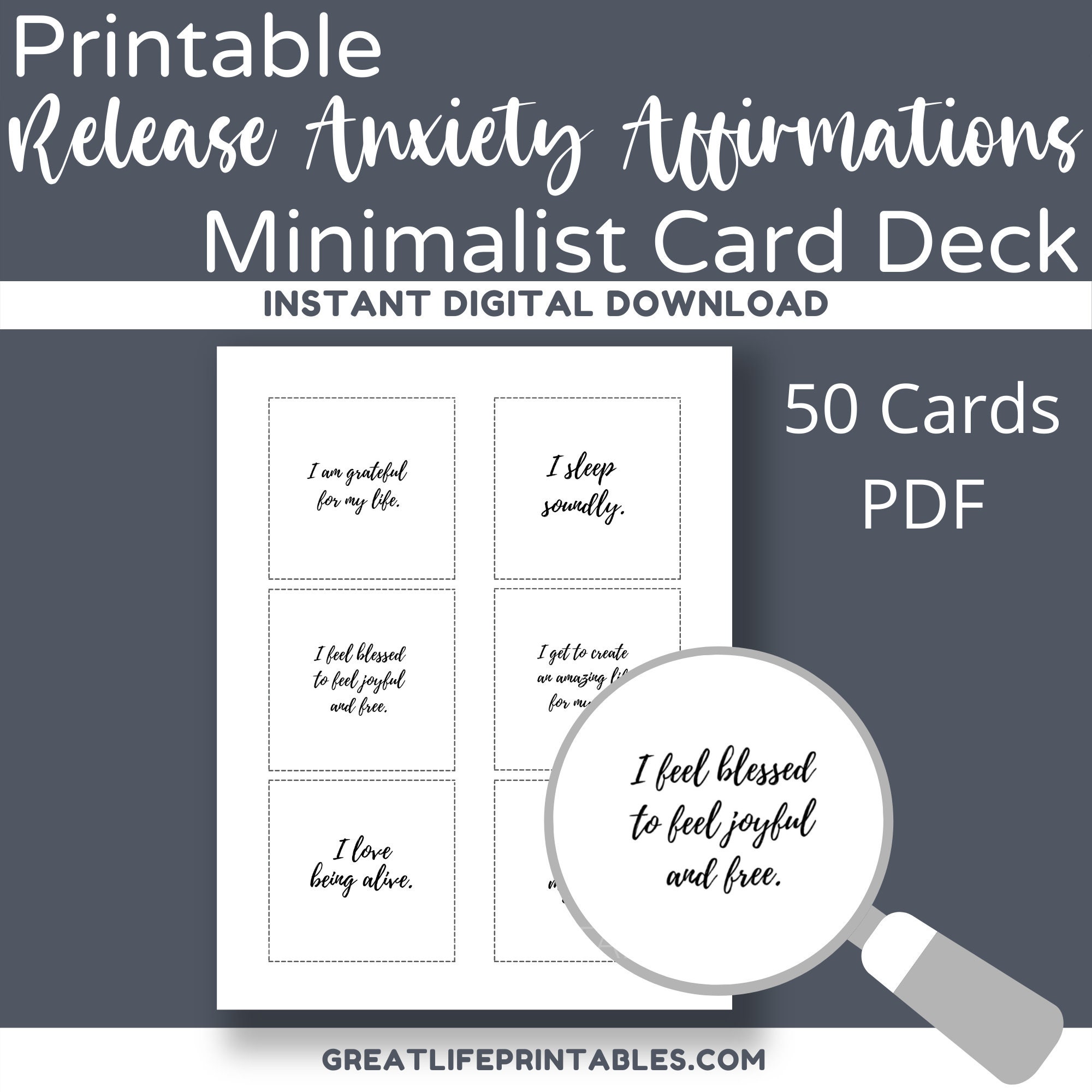 Anxiety Relief, Anxiety Cards, Anxiety Printables, Printable ...