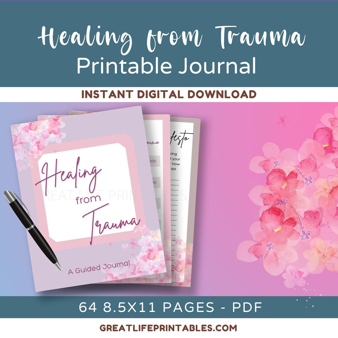Healing Trauma, Printable Journal, Journal Prompts, Self Care Journal ...