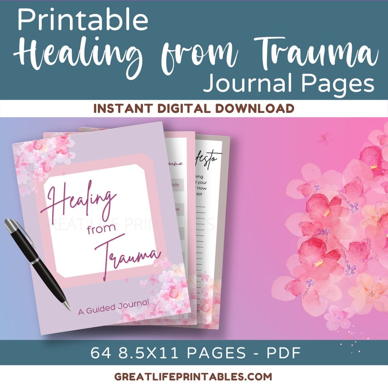 Healing Trauma, Printable Journal, Journal Prompts, Self Care Journal ...