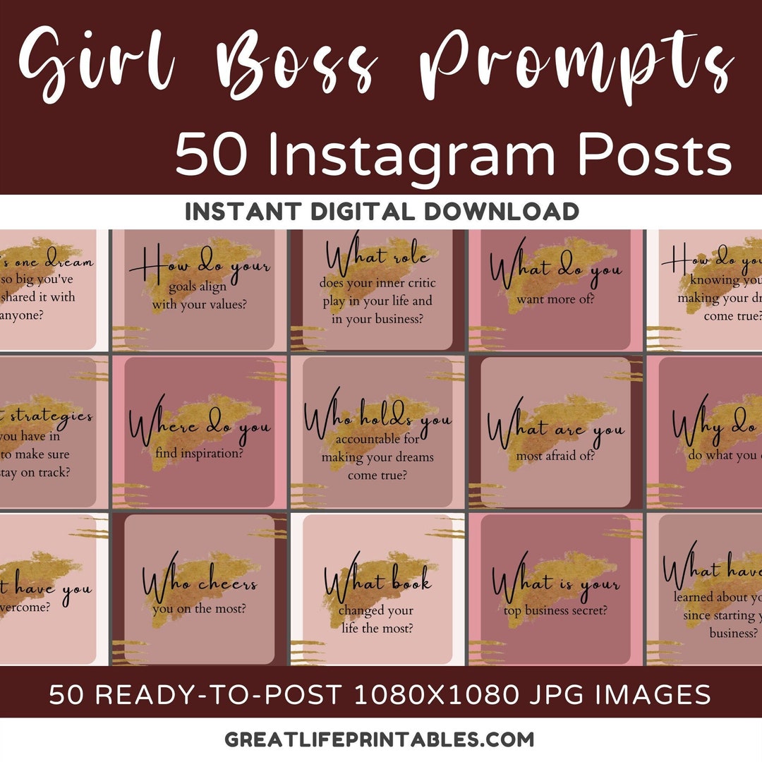 Girl Boss Instagram Instagram Engagement Boss Lady Boss - Etsy
