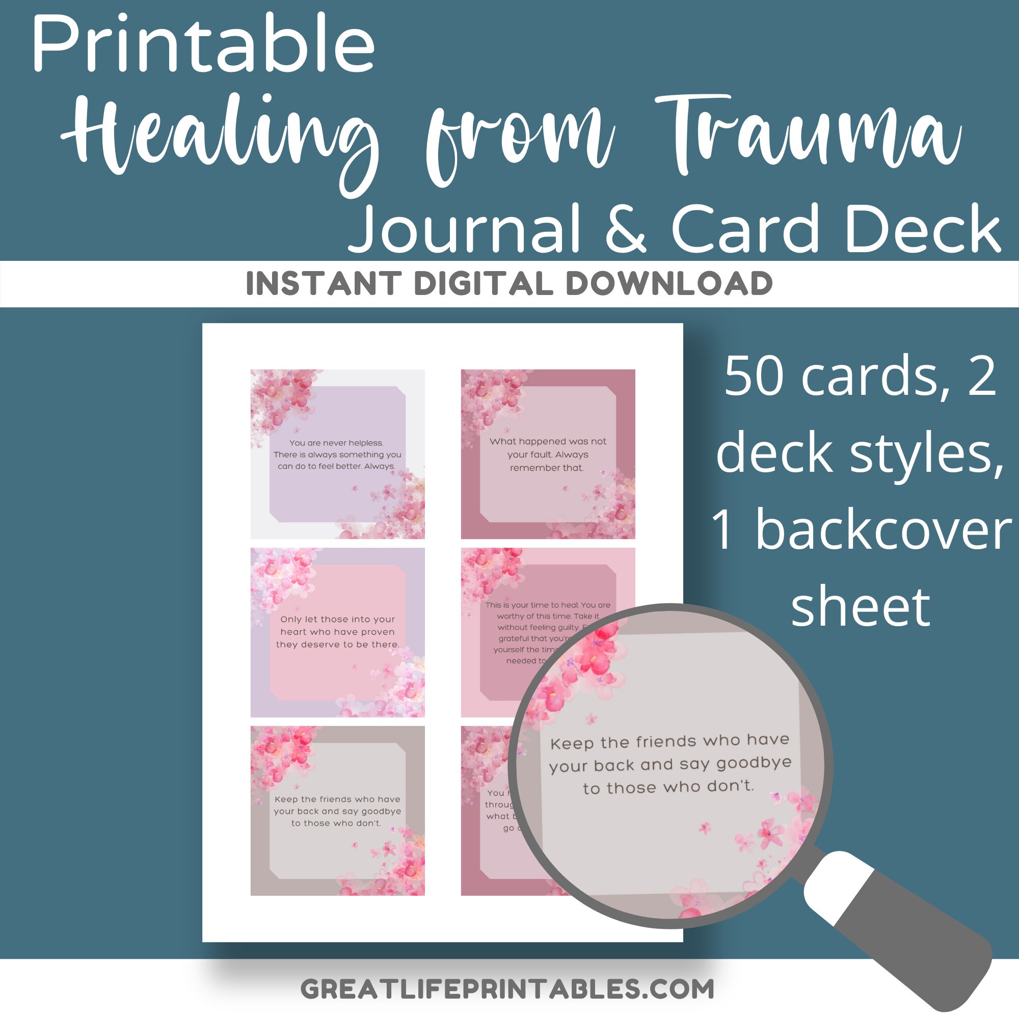 Healing Trauma, Printable Journal, Journal Prompts, Trauma Journal ...