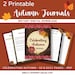Fall Journal Printable, Autumn Journal, Writing Prompt Journal ...