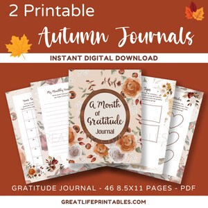 Fall Journal Printable, Autumn Journal, Writing Prompt Journal ...