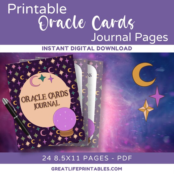 Oracle Journal Oracle Card Journal Tarot Journal Oracle | Etsy