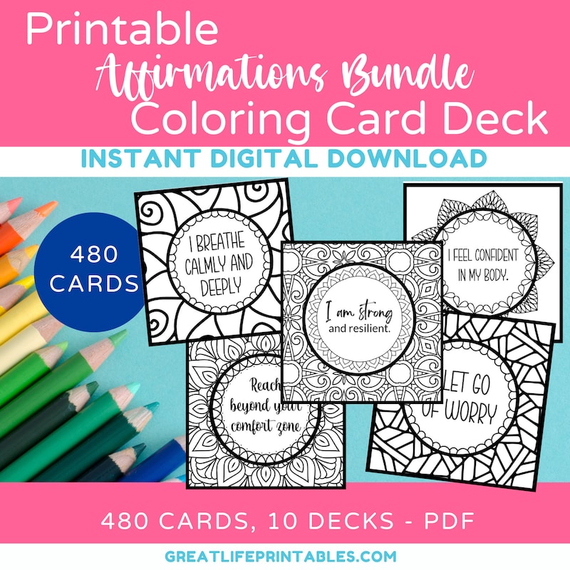 Colouring in Oracle Cards - Etsy