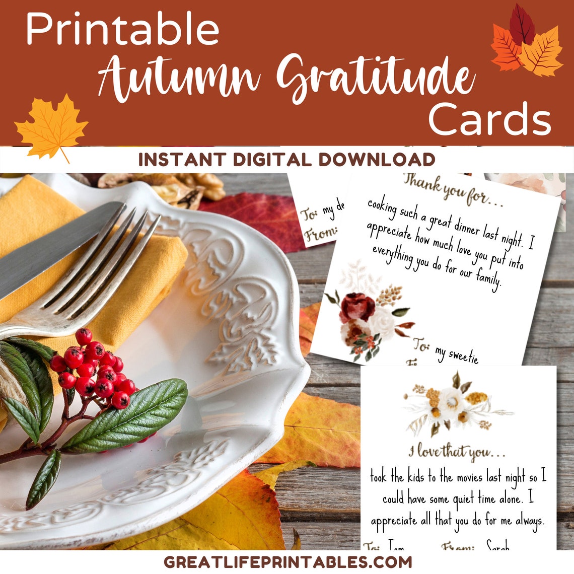 Printable Appreciation Cards Gratitude Cards Appreciation - Etsy