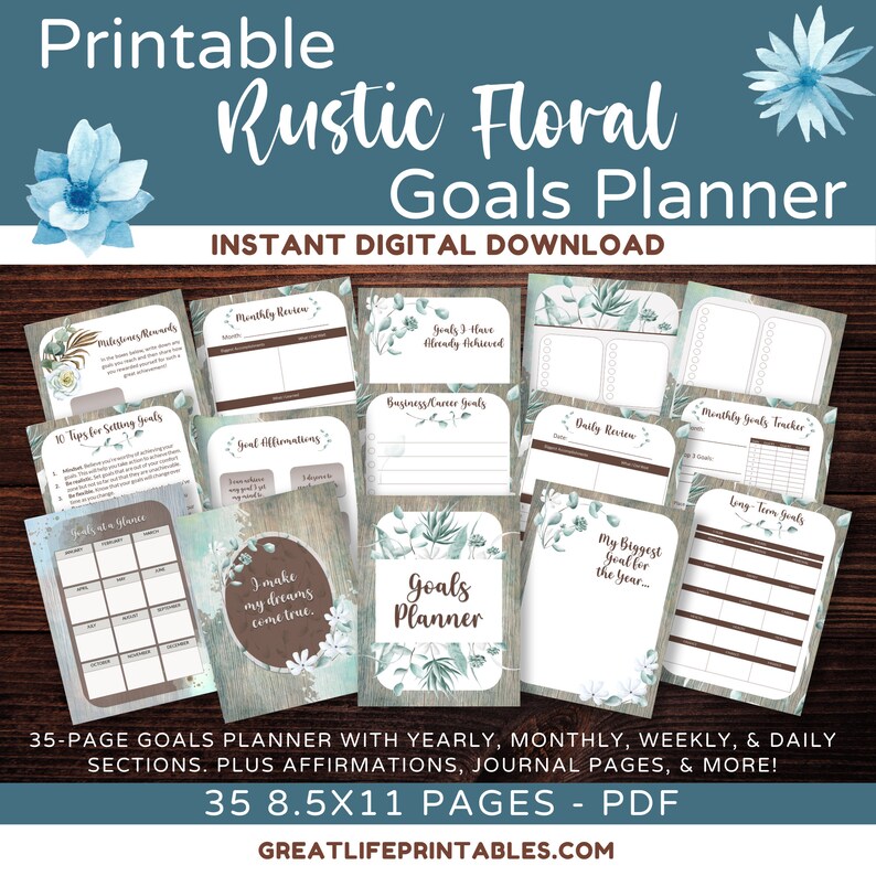 Ultimate Life Planner Printable Undated Planner Printable - Etsy