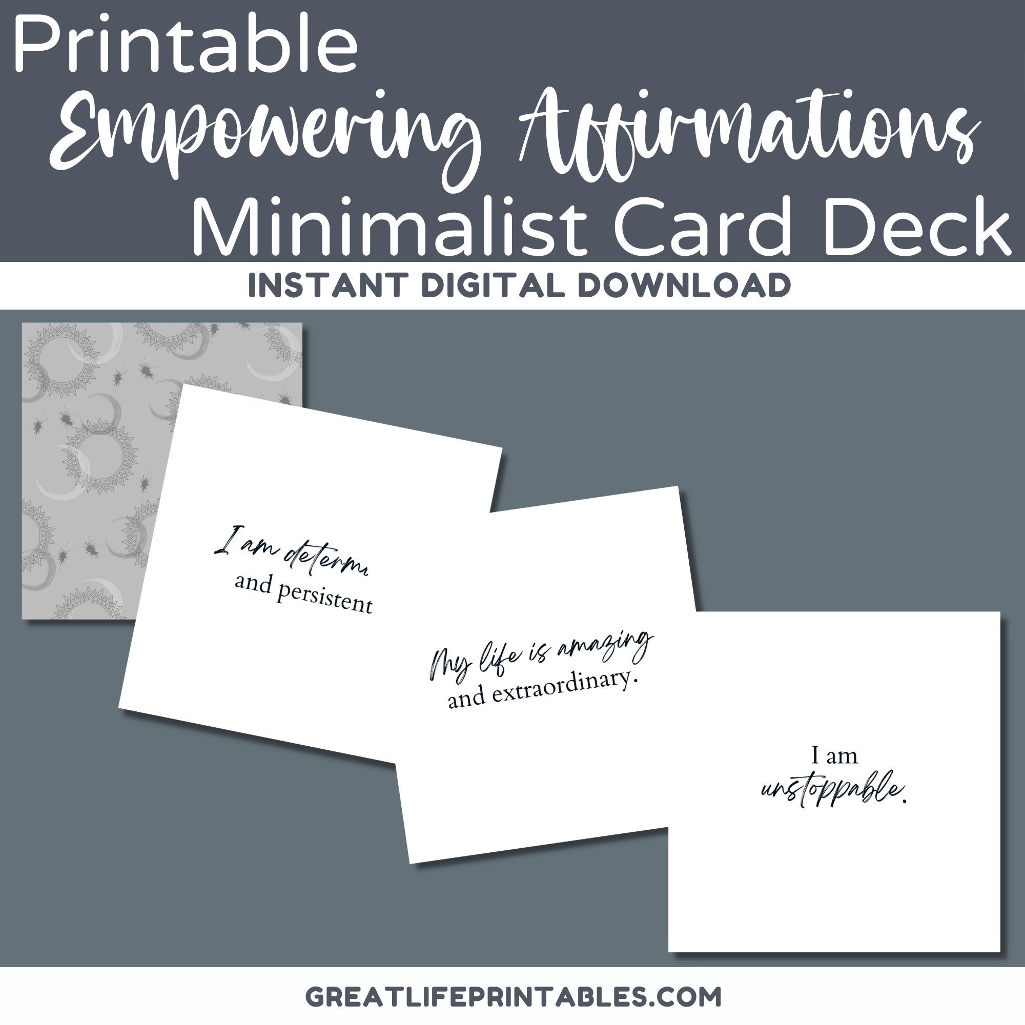 Empowering Affirmations Printable Affirmations Affirmation - Etsy