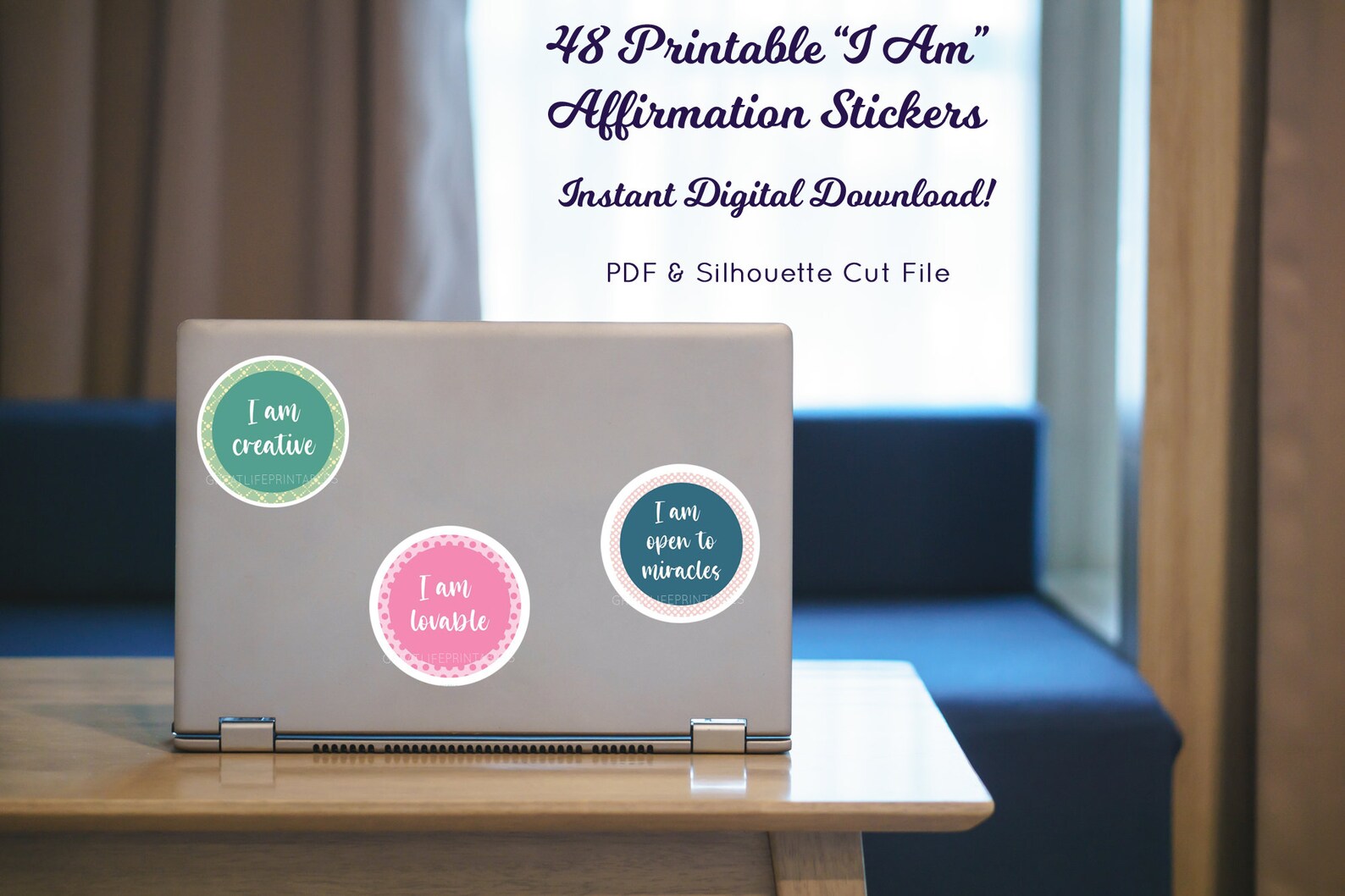 Printable i Am Affirmation Stickers, Affirmation Stickers for Planner ...