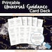 Universal Guidance Printable Oracle Card Deck, Printable Fortune Teller ...