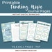 Finding Hope, Printable Journal, Journal Prompts, Self Care Journal ...