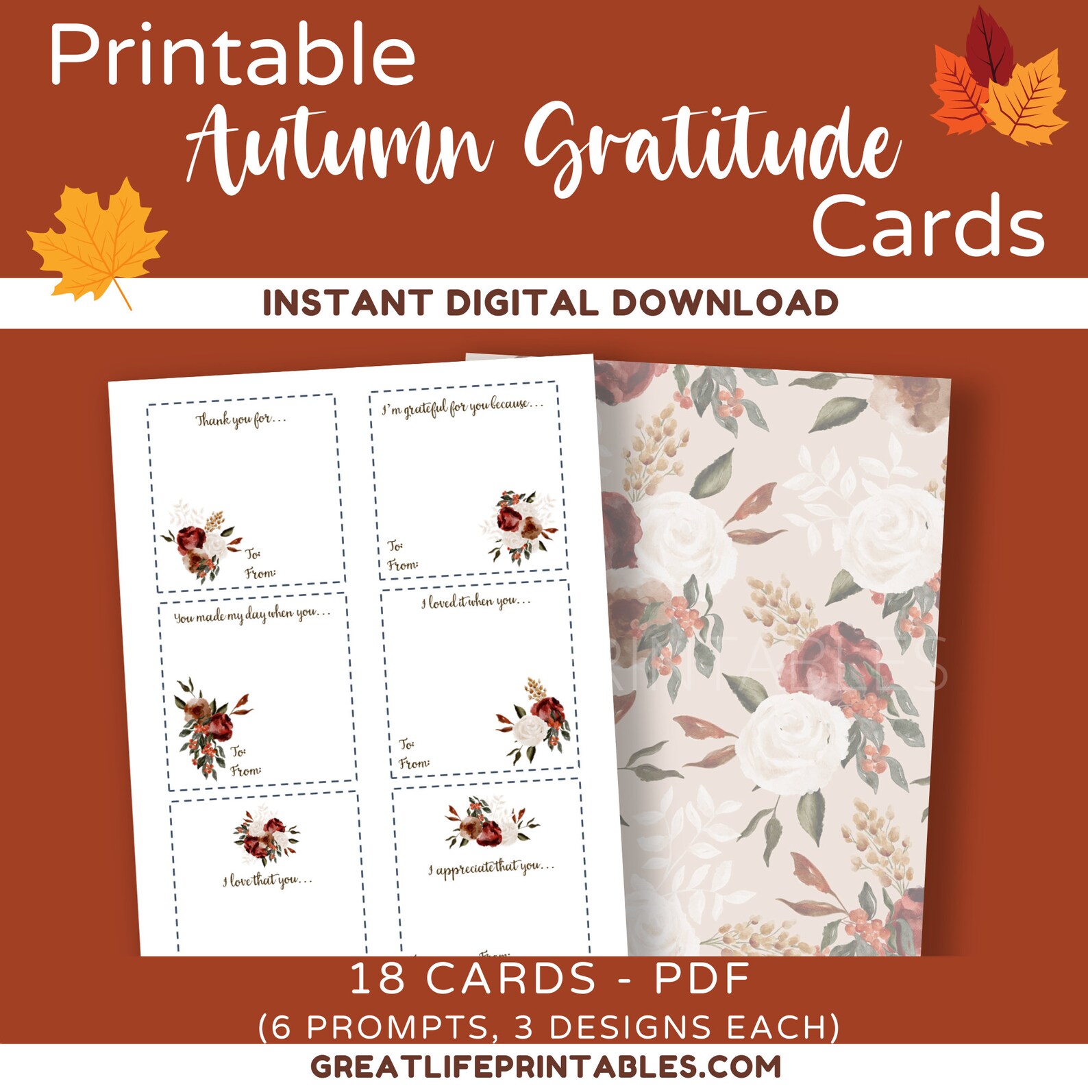 Printable Appreciation Cards Gratitude Cards Appreciation | Etsy
