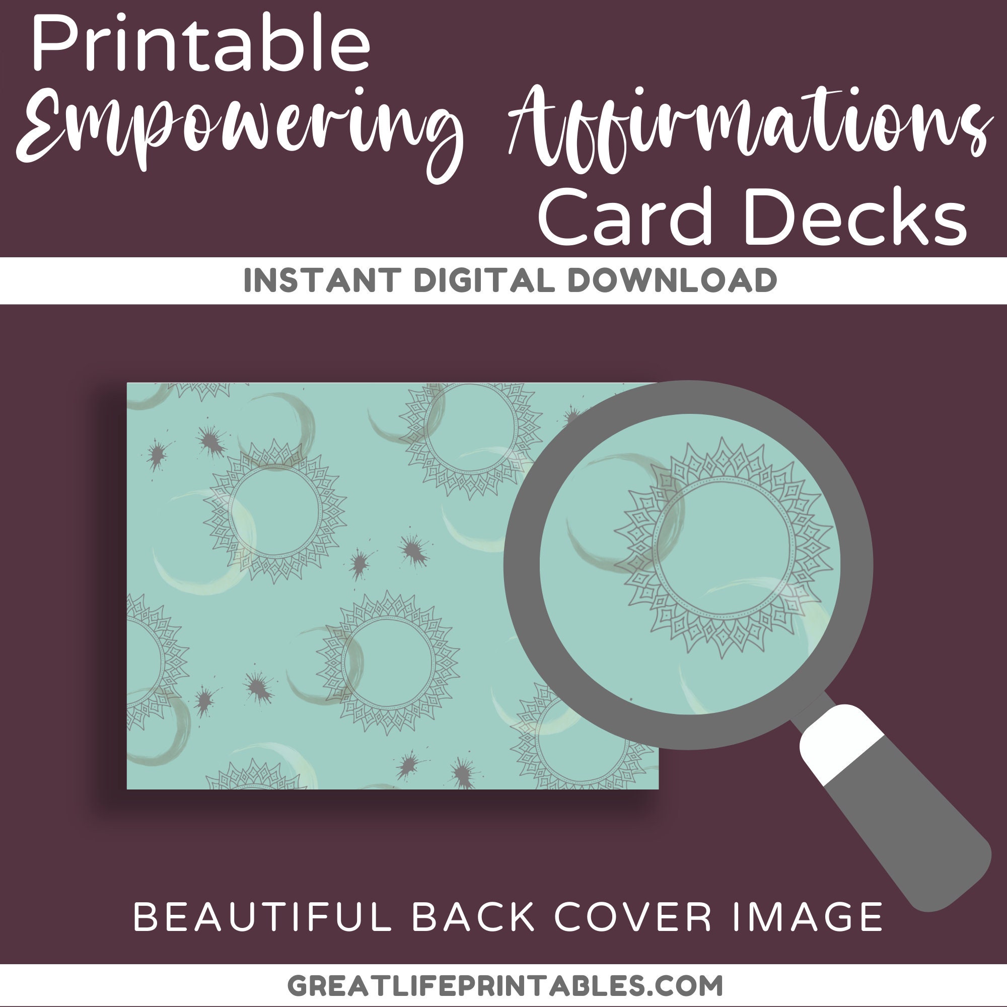 Empowering Affirmations, Printable Affirmations, Affirmation Deck ...