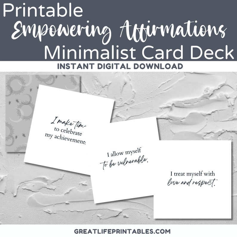 Empowering Affirmations, Printable Affirmations, Affirmation Deck ...