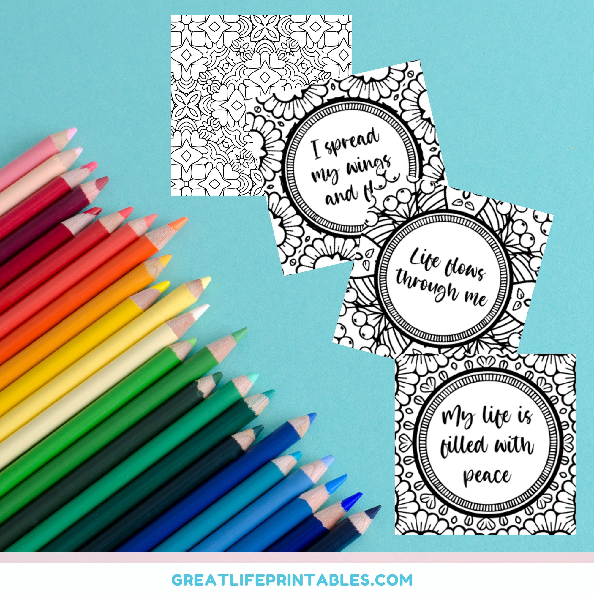 Printable Affirmations Card Deck Printable Affirmation Cards - Etsy