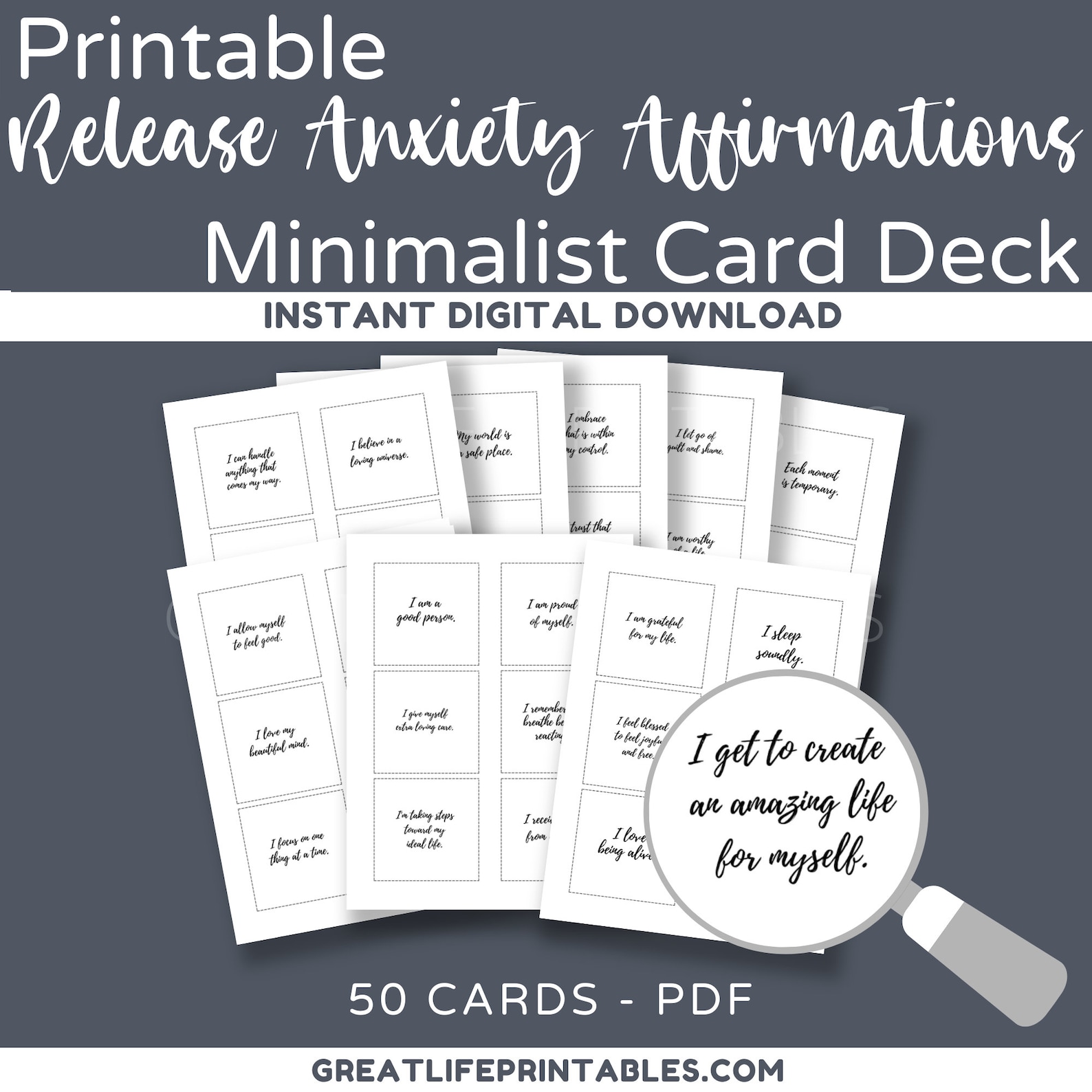 Anxiety Relief, Anxiety Cards, Anxiety Printables, Printable ...