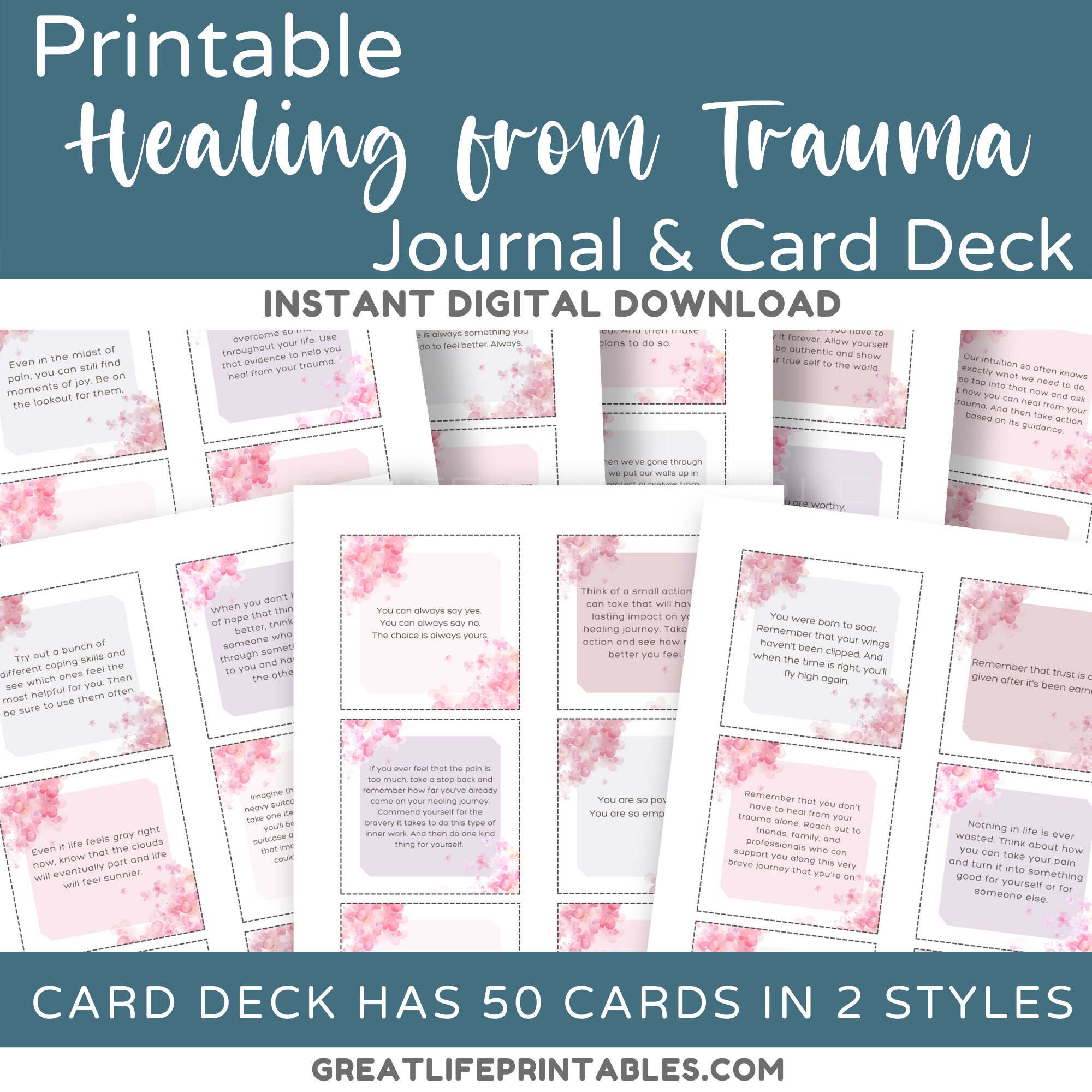 Healing Trauma, Printable Journal, Journal Prompts, Trauma Journal ...