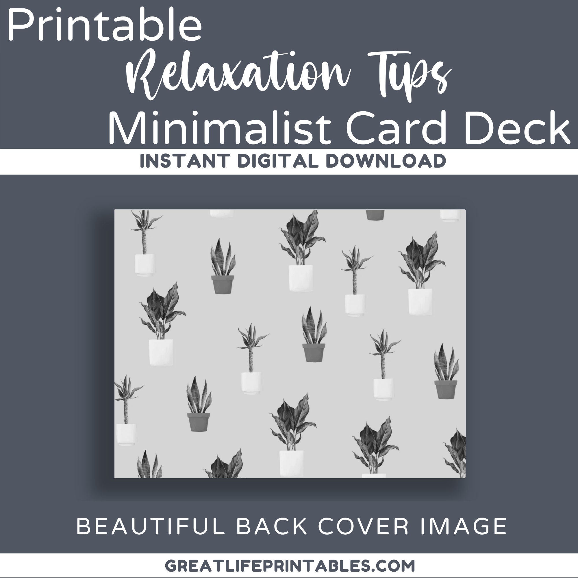 Relaxation Tips, Printable Affirmations, Affirmation Deck, Minimalist ...
