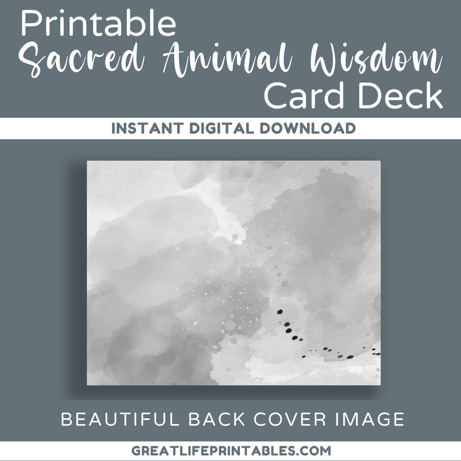 Sacred Animal Wisdom Printable Oracle Cards, Affirmation Cards ...