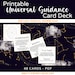 Universal Guidance Printable Oracle Card Deck, Printable Fortune Teller ...