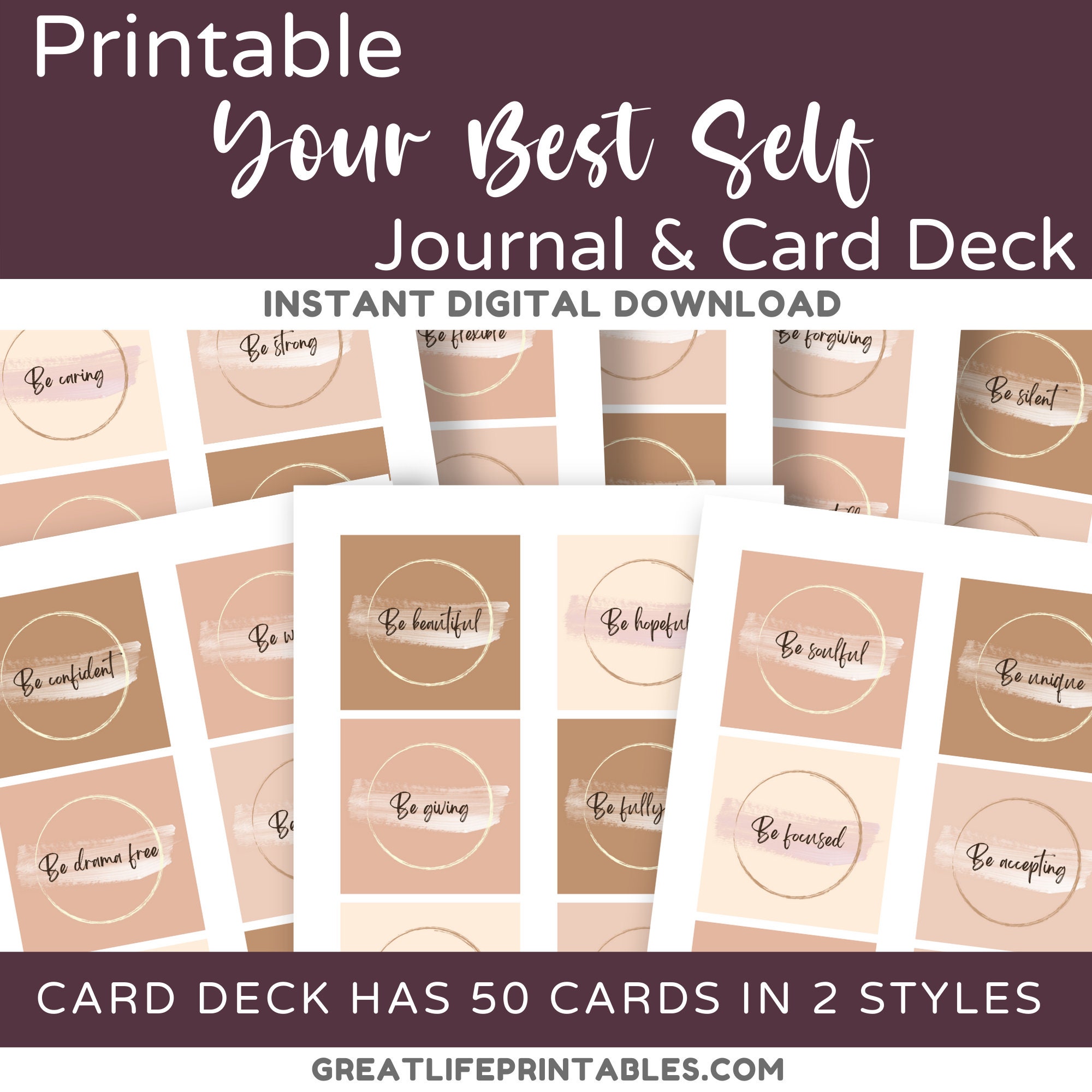 Your Best Self Printable Journal Journal Prompts - Etsy