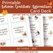 Printable Gratitude Card Deck, Gratitude Affirmations, Autumn ...