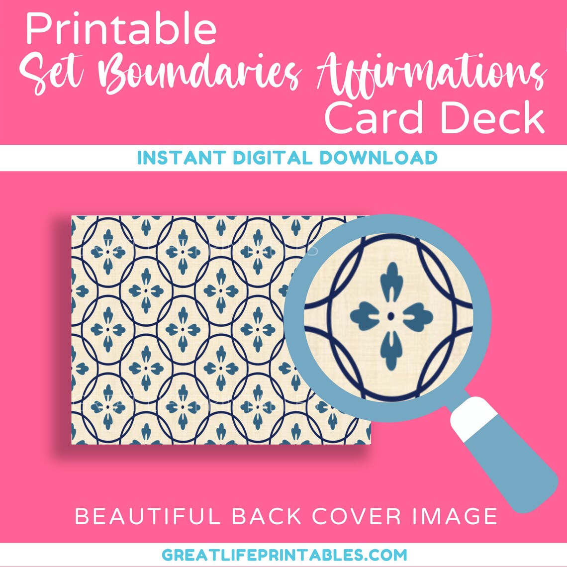 Setting Boundaries, Printable Affirmations, Affirmation Deck, Daily ...