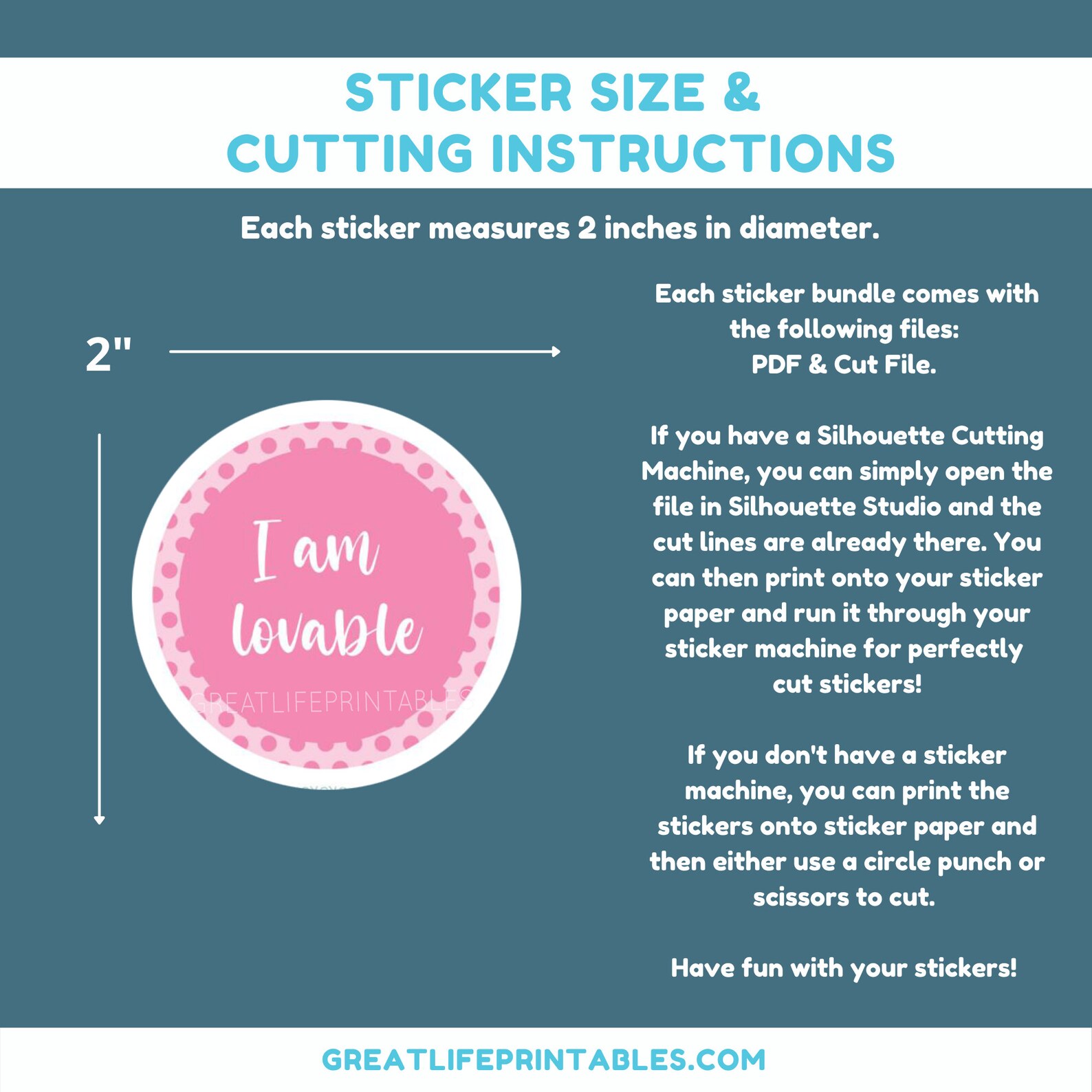 Printable i Am Affirmation Stickers, Affirmation Stickers for Planner ...