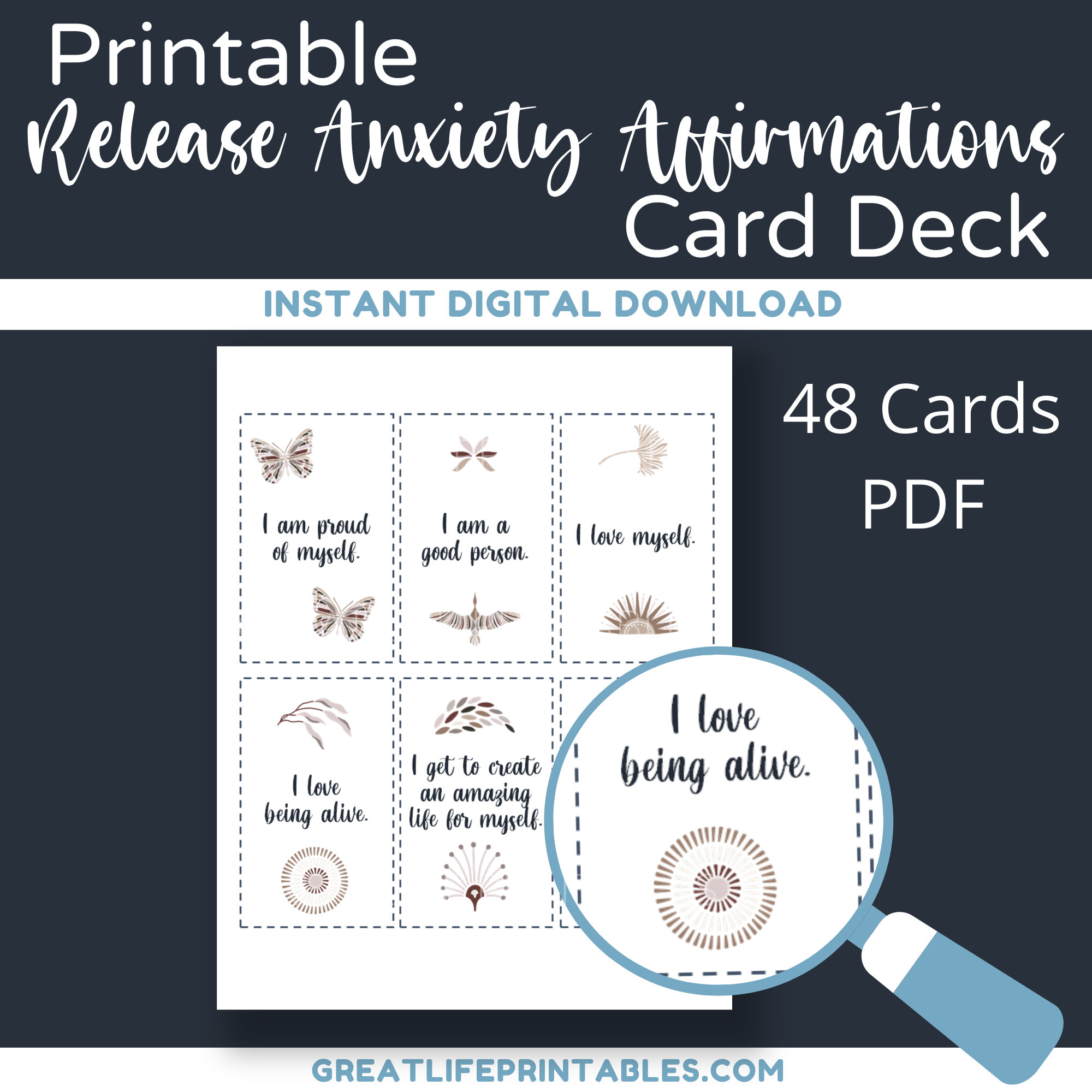 Anxiety Relief Anxiety Cards Anxiety Printables Printable - Etsy UK