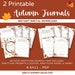 Fall Journal Printable Autumn Journal Writing Prompt - Etsy