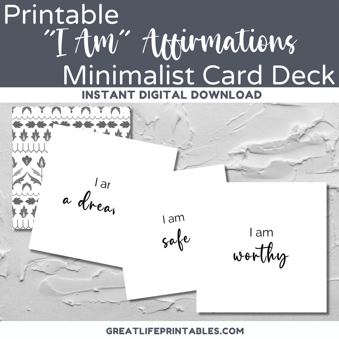 I Am Affirmations, Printable Affirmations, Affirmation Deck, Oracle ...