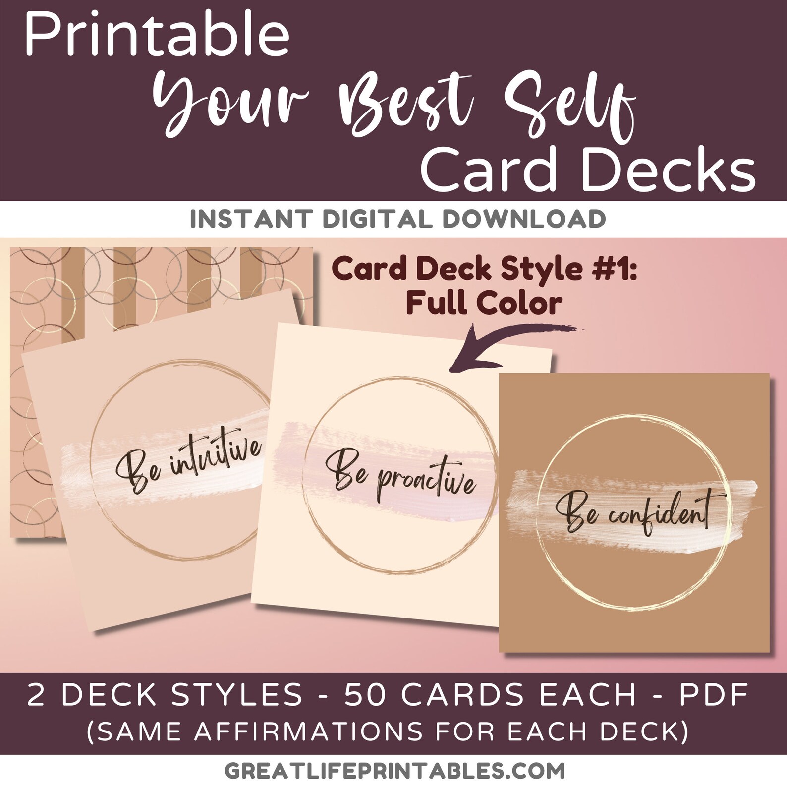 Your Best Self, Affirmation Cards, Affirmation Deck, Oracle Deck ...