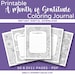 Gratitude Journal, Printable Journal, Coloring Journal, Adult Coloring ...