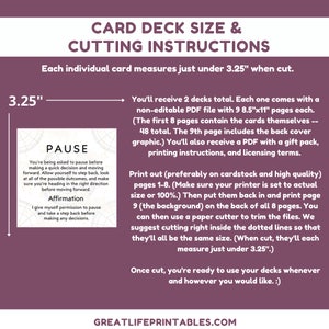 Spiritual Guidance Printable Card Deck Bundle Oracle Card | Etsy