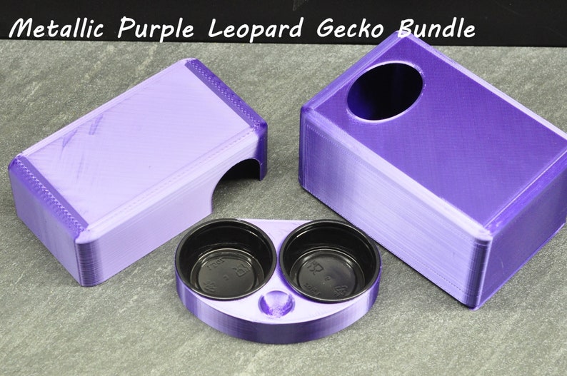 Leopard Gecko Hide Moist Hide Lay Box and Feeding Station - Etsy