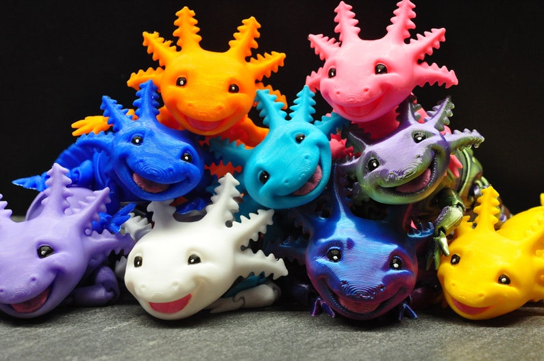 Articulated Axolotyl 3D Print - Etsy