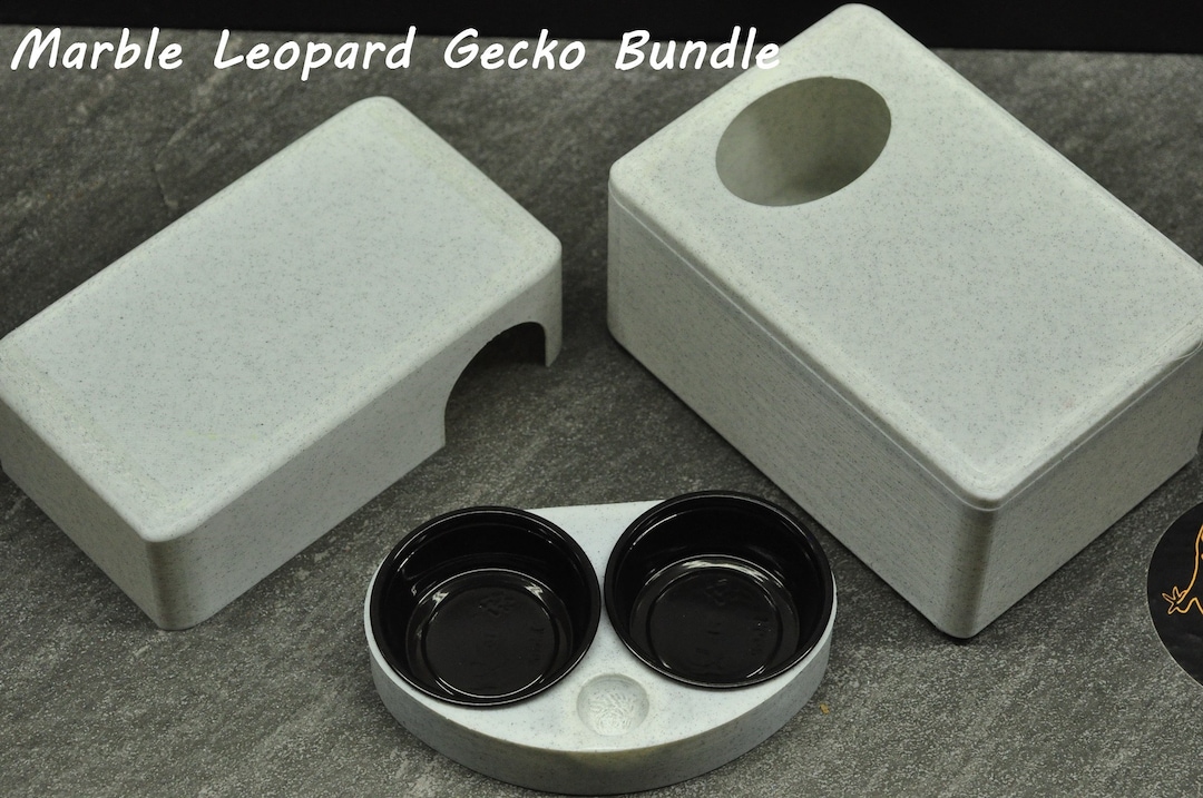 Leopard Gecko Hide, Moist Hide Lay Box, and Feeding Station - Etsy