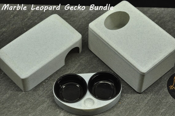 Leopard Gecko Hide Moist Hide Lay Box and Feeding Station - Etsy