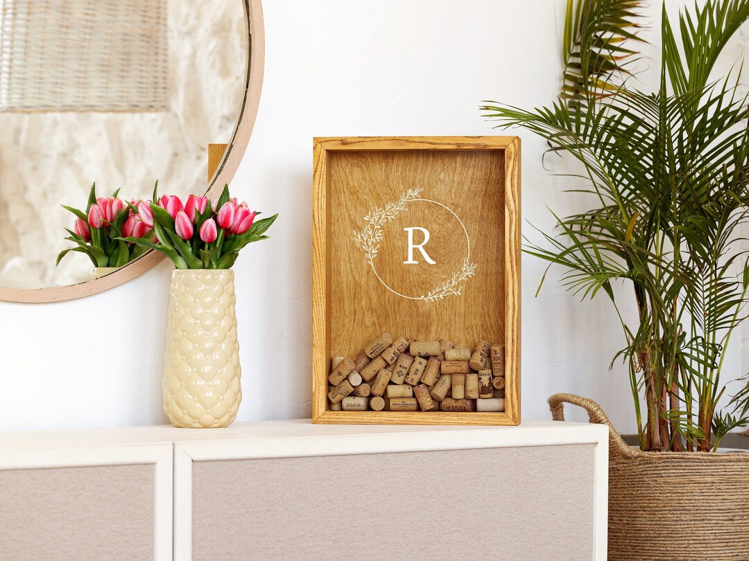 Wine Cork Holder, Cork Shadow Box, Wine Lover Gift, Wine Cork Keeper ...