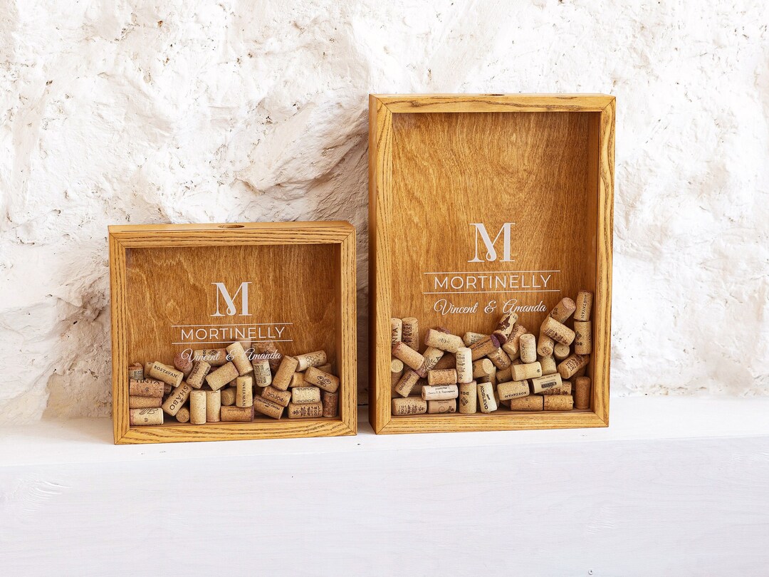 Cork Shadow Box, Wine Cork Holder, Wine Lover Gift, Wine Cork Keeper ...