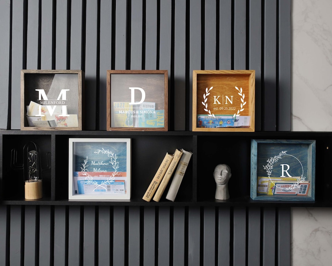 Ticket Shadow Box, Shadow Box, Concert Ticket Display, Event Stub ...