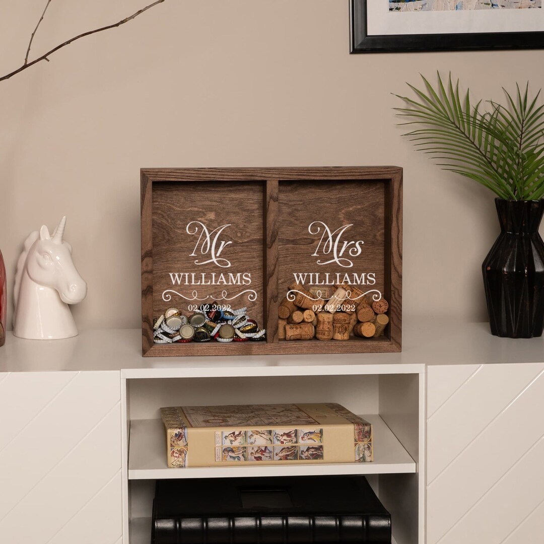 Corks and Caps Shadow Box, Beer Cap Display, Beer Shadow Box, Beer Cap ...