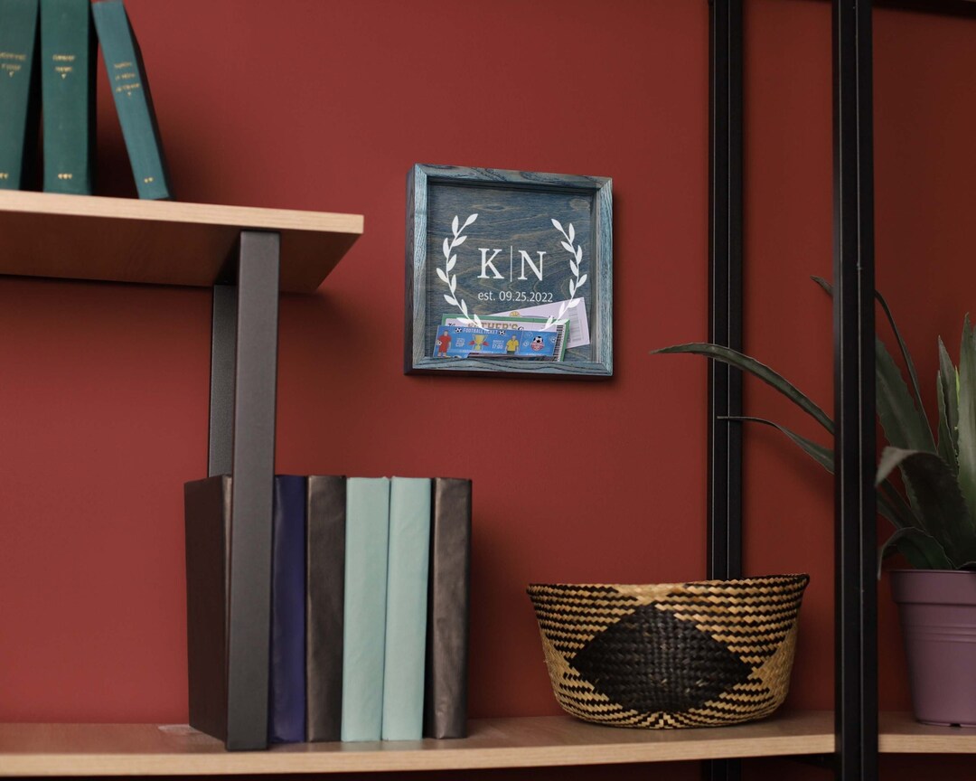 Personalised Frame Collector Gift, Ticket Memory Box, Frame for Tickets ...