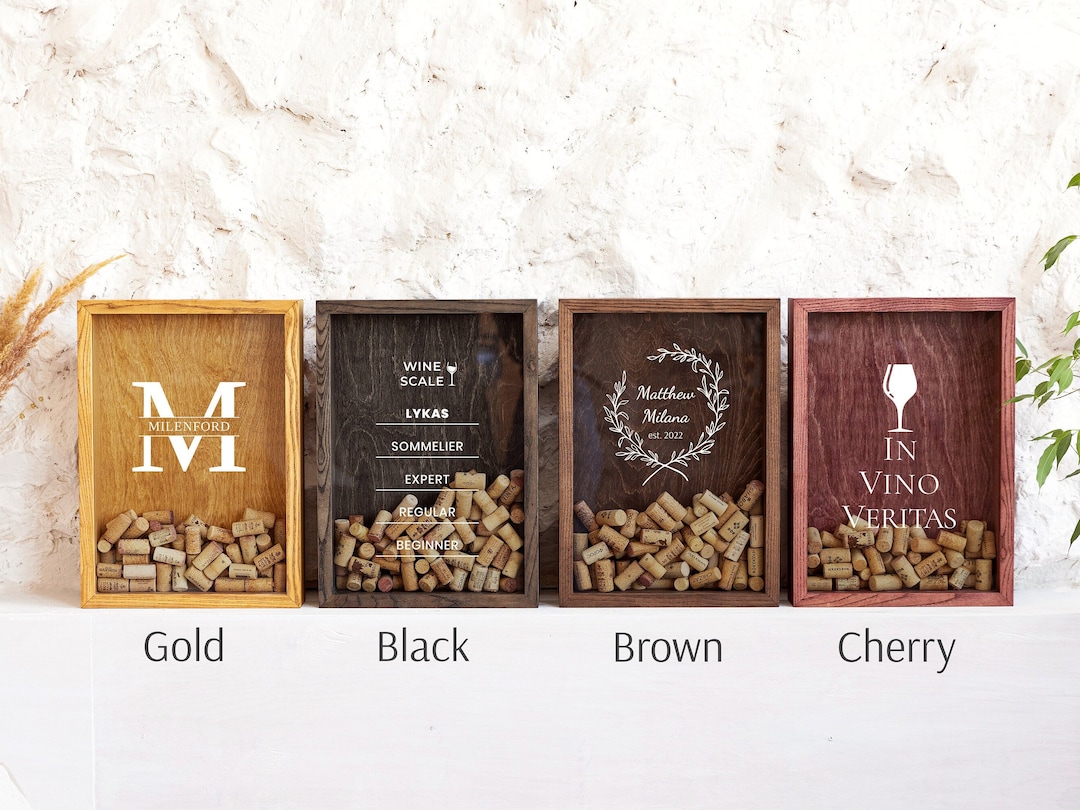 Wine Cork Holder, Wine Cork Display, Cork Shadow Box, Wine Lover Gifts ...