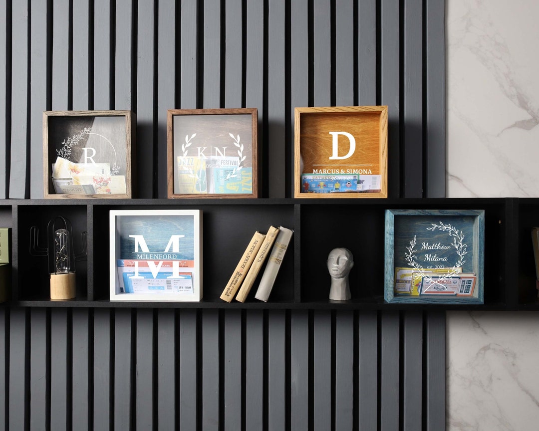 Personalised Concert Ticket Collection Box, Personalised Ticket Stub ...