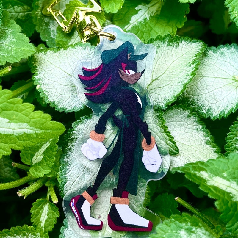 Shadow the Hedgehog Keychain - Etsy