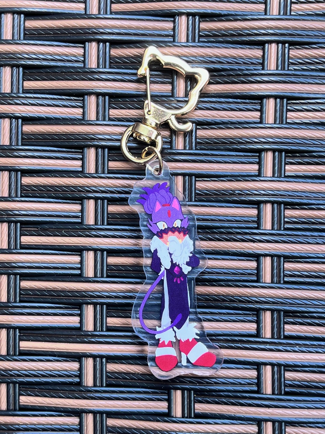 Blaze the Cat Keychain - Etsy