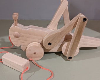 Vintage Wooden Duck, Pull Along Toy - Etsy