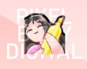 Highlight Message brunette Twitch Emote / Channel Points - Etsy