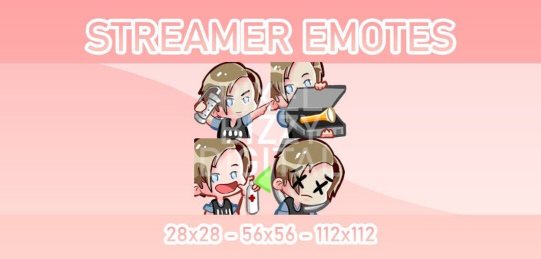 Survivor Pack set of 4 Hooked, Yeet, Flashlight, Heal Twitch, Youtube ...